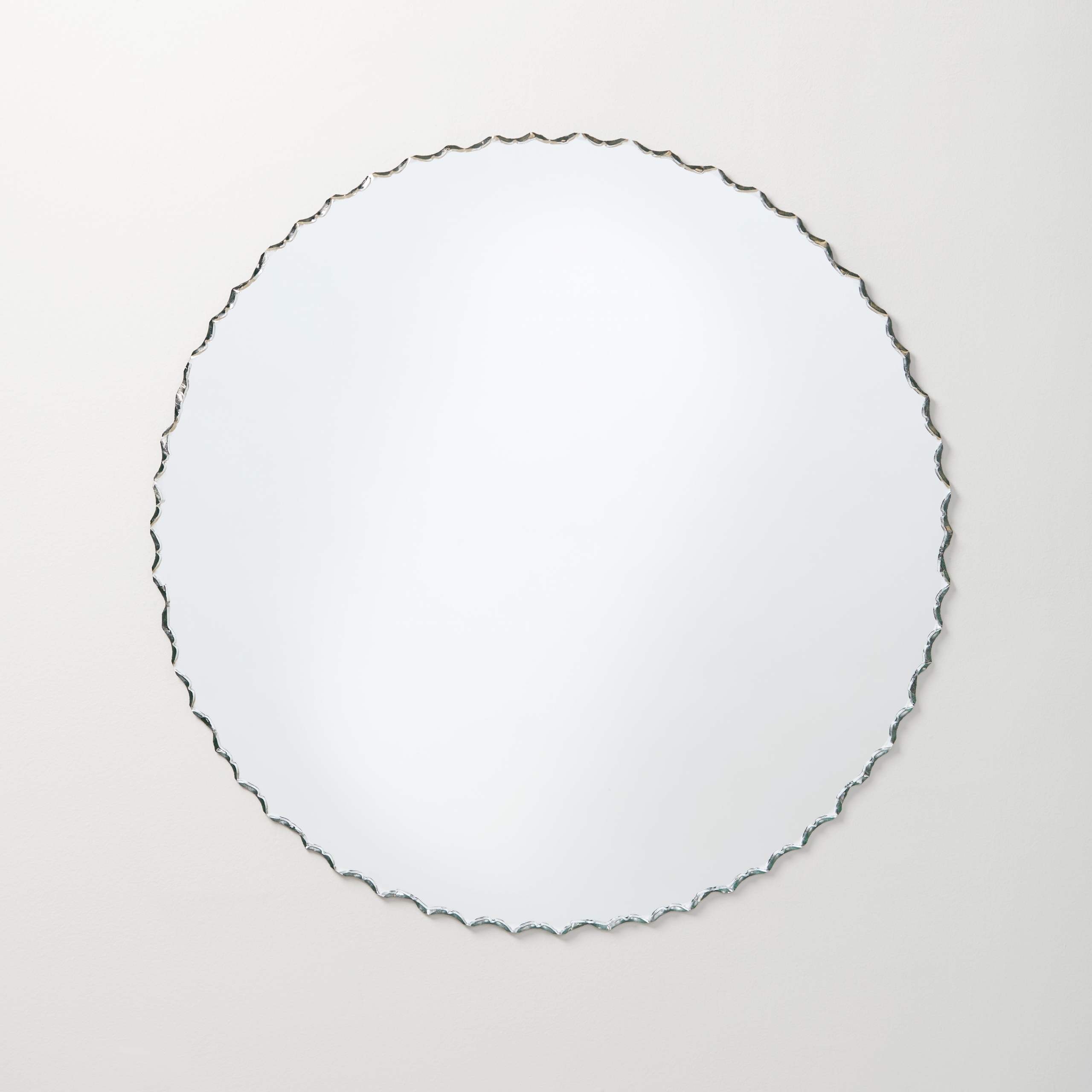 Frameless Round Chiseled Edge Mirror - Better Bevel - Made in USA