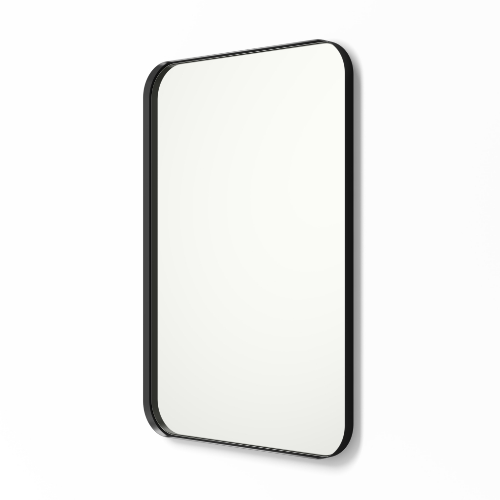 Metal Framed Rounded Rectangle Mirror - Better Bevel - Made in USA