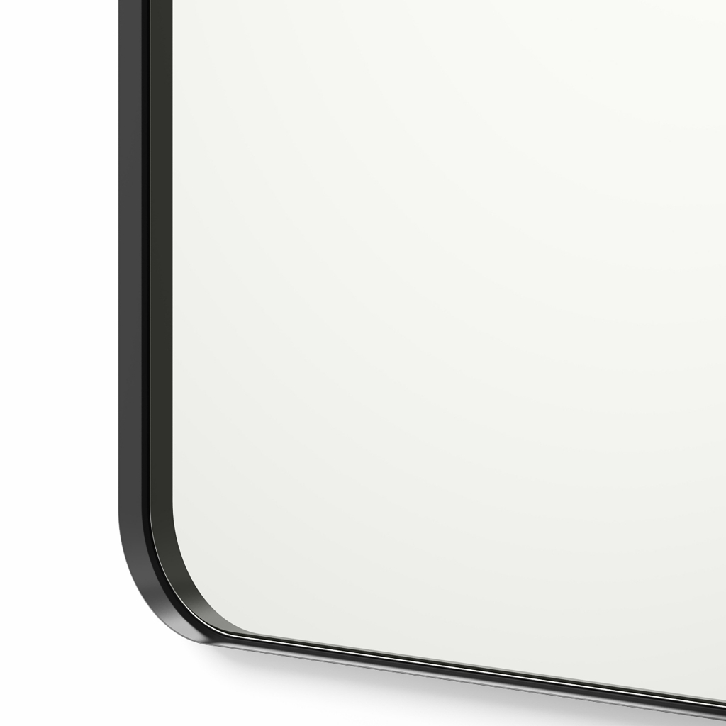 Metal Framed Rounded Rectangle Mirror - Better Bevel - Made in USA