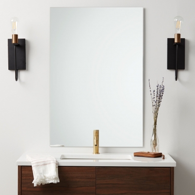 Frameless Polished Edge Rectangle Mirror - Better Bevel - Made in USA