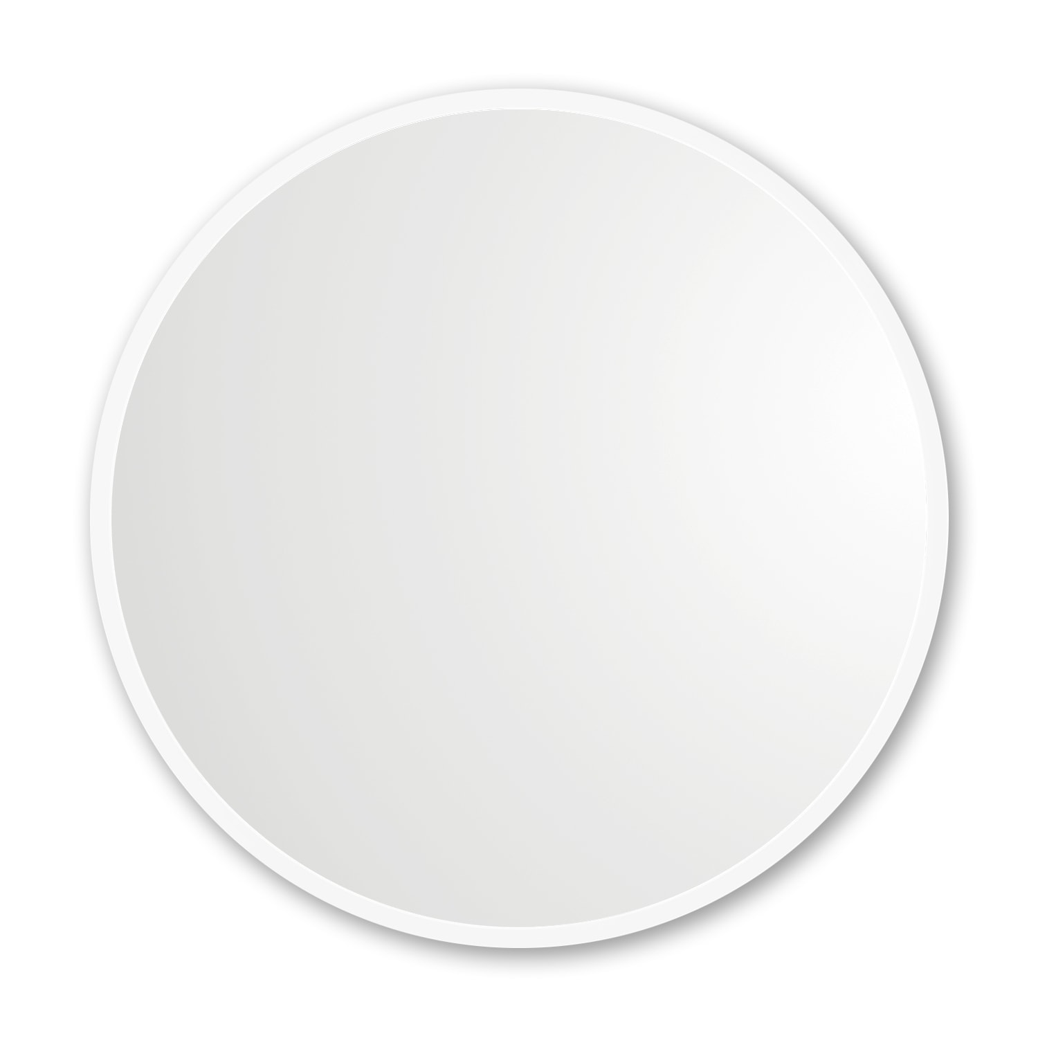 Rubber Framed Round Mirror - Better Bevel - Made in the USA