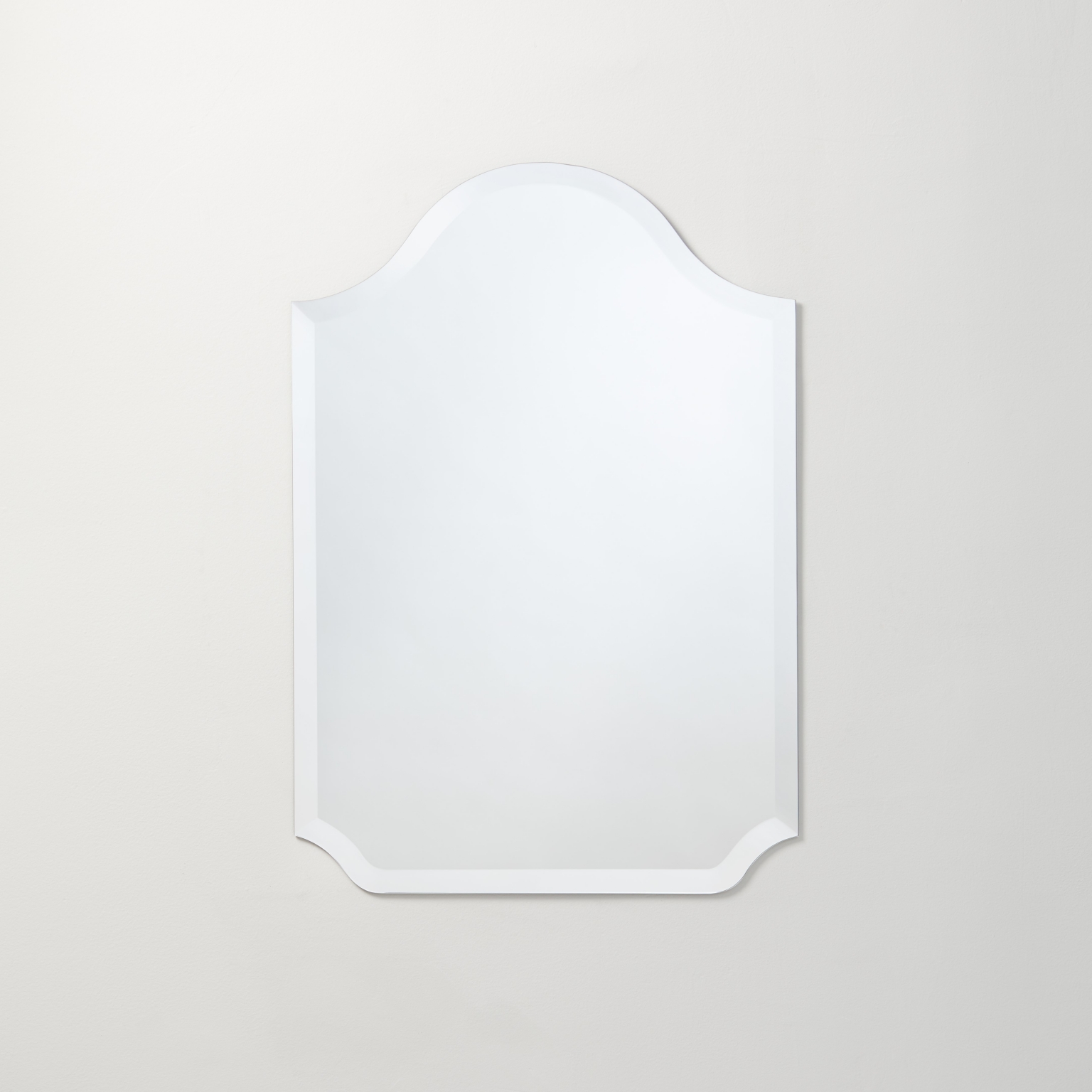 Frameless Beveled Scalloped Bell-Top Mirror - Better Bevel