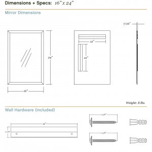 Frameless Beveled Rectangle Mirror - Better Bevel - Made in USA