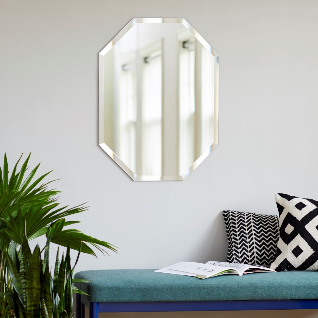 Frameless Beveled Octagon Mirror - Better Bevel - Made in USA
